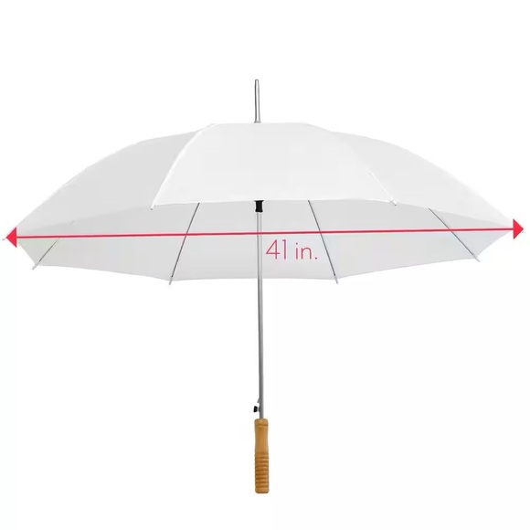 Trendy boutique | Accessories | White Manual Open Wedding Umbrella 58cm ...